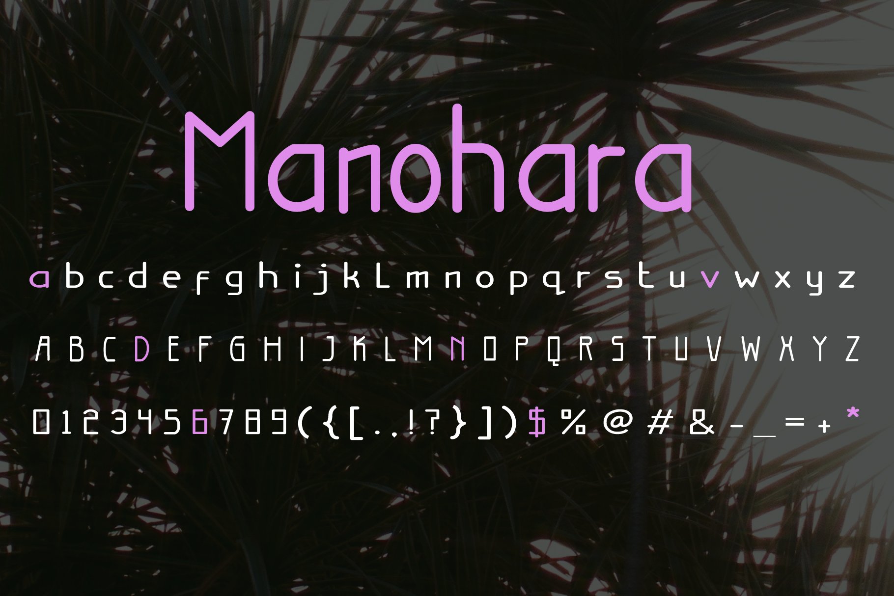 Manohara Font Script – Master Script