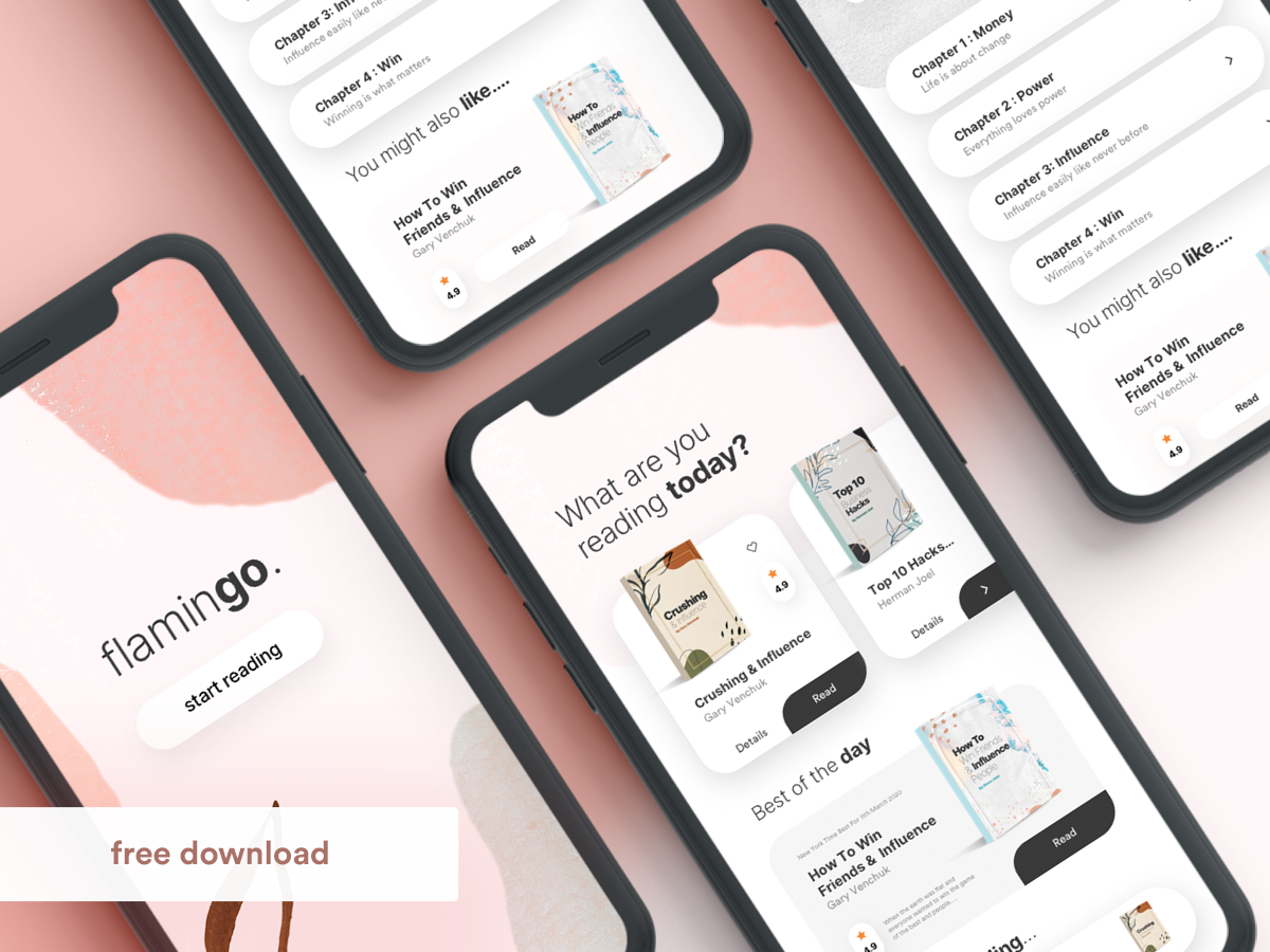 Free UI template for Ebook – Master Script